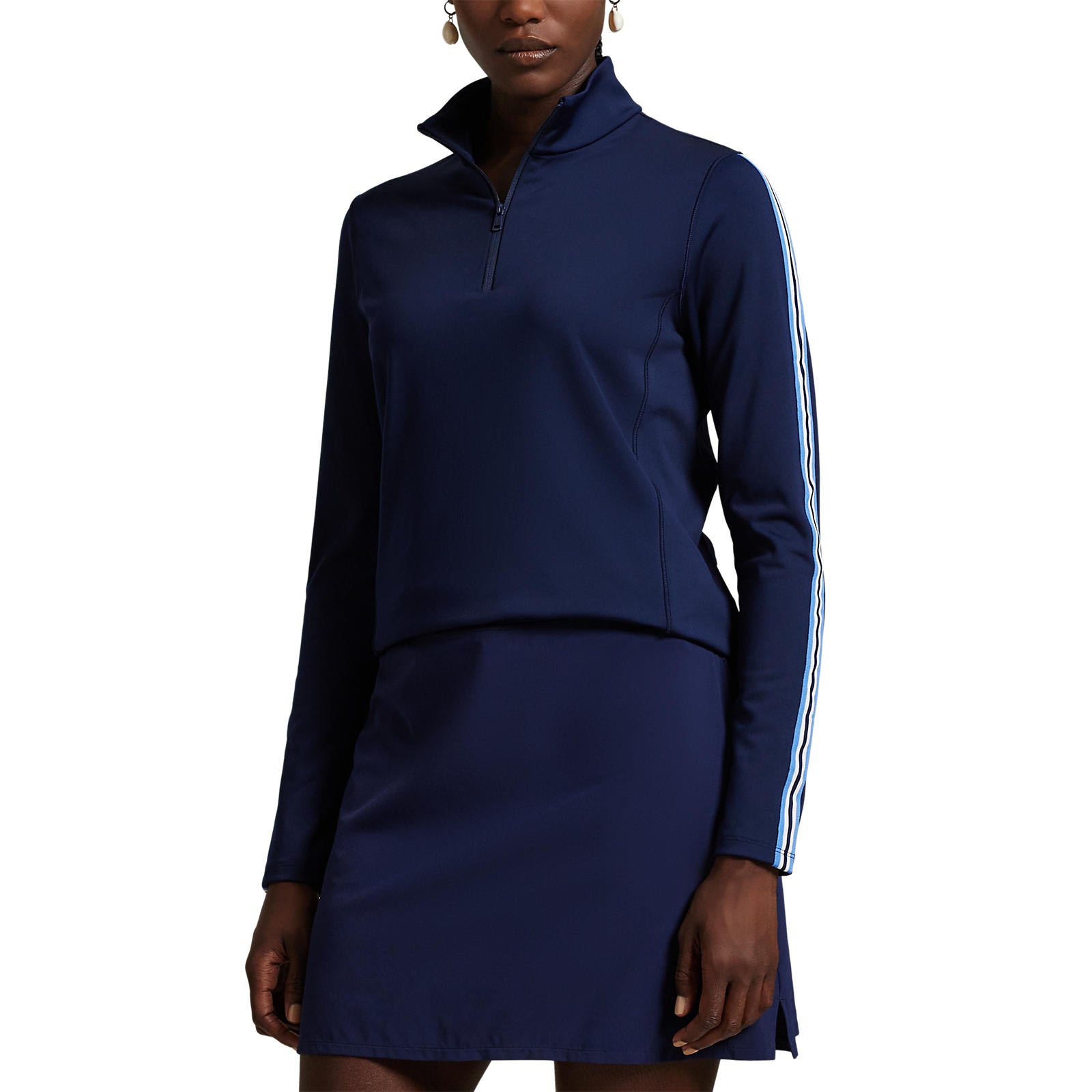 RLX Ralph Lauren Women's Power Stretch Full Zip Jacket - Refined Navy ...